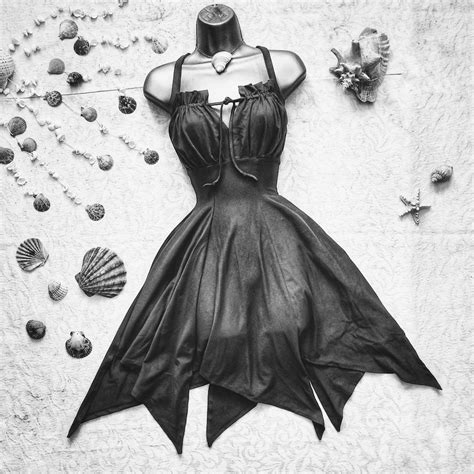 Sea Witch Dress Pointed Hem Dress Sea River Nymph Woodland Fairy