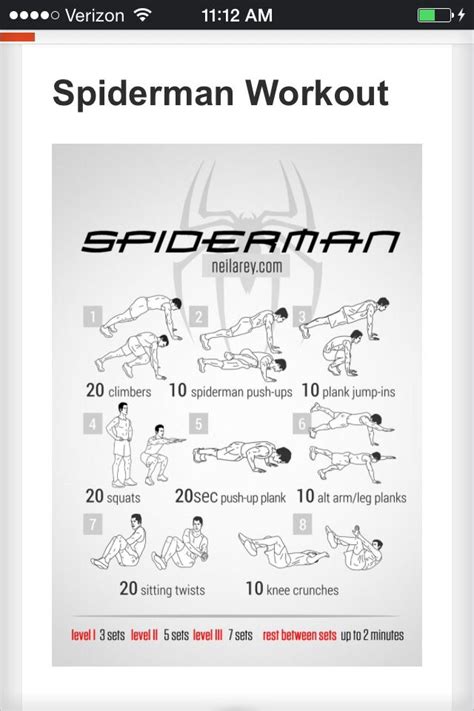 Spider Man Workout Poster