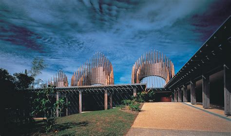 Культурный центр имени Жан Мари Тжибау от Ренцо Пьяно Architime Ru