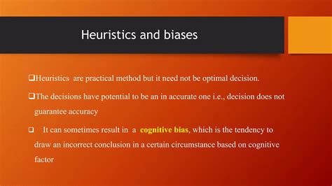 Heuristics And Biases Pptx