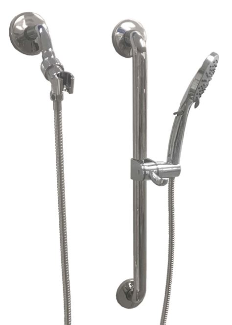Basic Hand Shower Slide Assemblies Shower Arm Mount