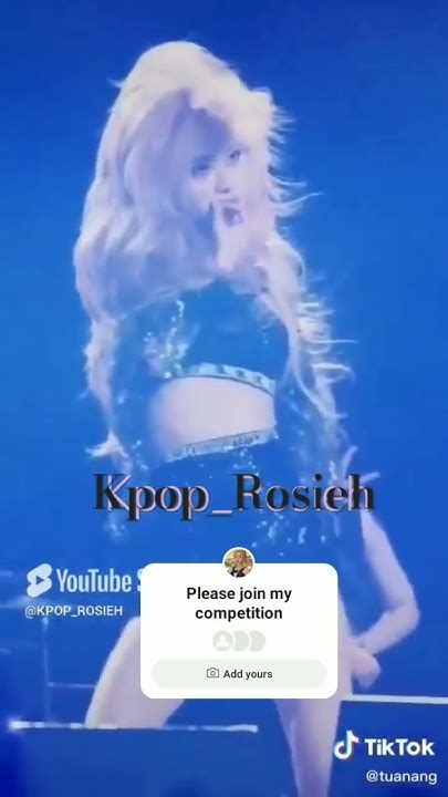 Jungkook Reaction To Rosè Kpop Rosé Blackpink Blink Jungkook Bts Army Shorts Edit Fypシ