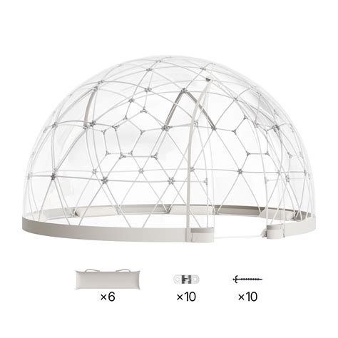 Vevor Clear Globe Tent 95x57 Ft 2 4 Person Dome