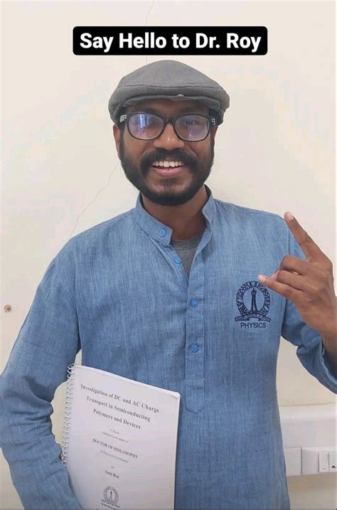 Phd Phdjourney Research Conductingpolymer Organicsemiconductor Iisc Physics Dr Amit