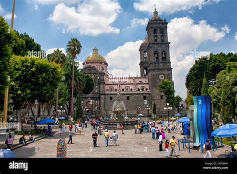 Catedral De Puebla Puebla Cathedral Near The Zocalo Puebla Mexico