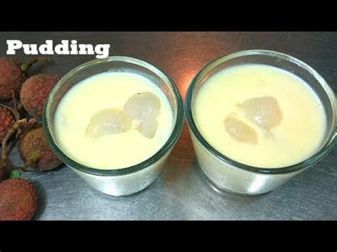 Lychee Pudding Recipe Lychee Milk Pudding Recipe Litchi Dessert