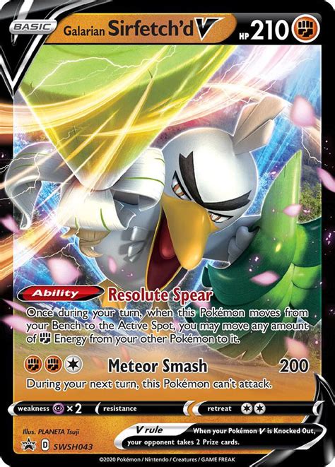 Galarian Sirfetchd V Swsh043 Swsh Sword And Shield Promo Cards