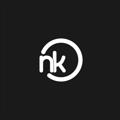 Initials Nk Logo Monogram With Simple Circles Lines 28267095 Vector Art At Vecteezy