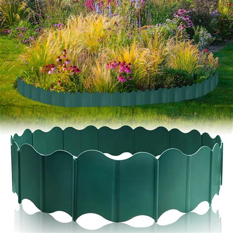 Tuehutde Garden Edging Border 40pcs Landscape Edging Plastic Lawn