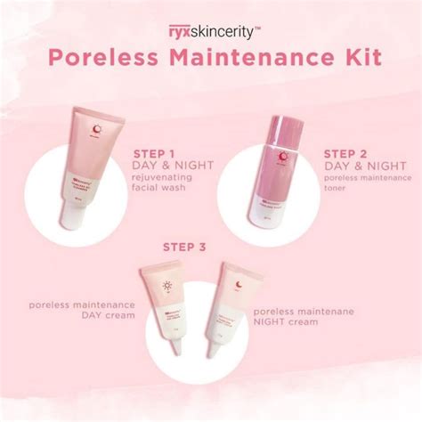 Ryx Skin Sincerity Poreless Maintenance Set Hooraintrading