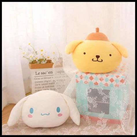 Promo Boneka Bantal Melody Cinnamoroll Kuromi Pompompurin Pillow Head