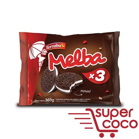 Galletitas Melba Tripack 360g Super Coco