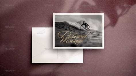 Postcard Mockup By Pixelbuddha Graphics Motion Array