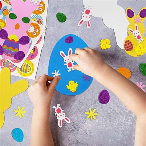 Easter Foam Stickers Set Self Adhesive Stickers Gl Grandado