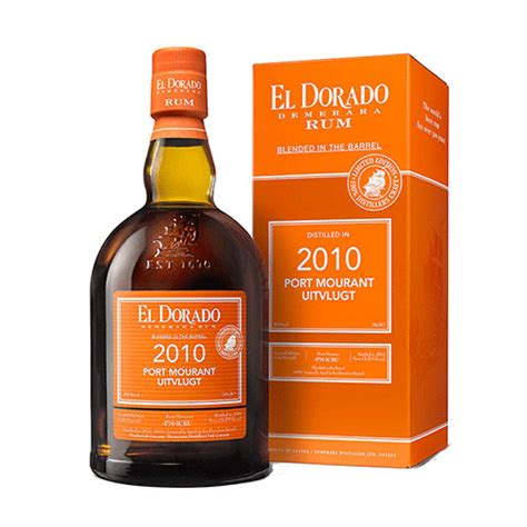 Rum El Dorado Orange Port Mourant 2010 Cl 70 In Astuccio Rotundo E