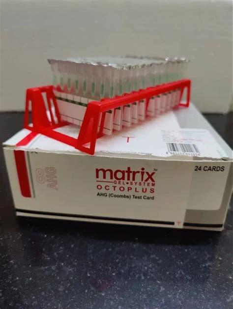 Tulip Matrix Ahg Coombs Test Card At ₹ 3700 Pack In Cuttack Id