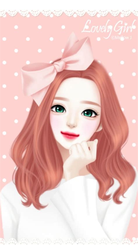 Cartoon Lovely Girl Wallpapers Wallpaper Cave