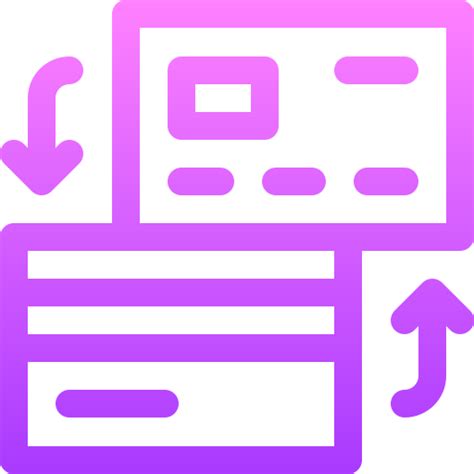 Transfer Basic Gradient Lineal Color Icon