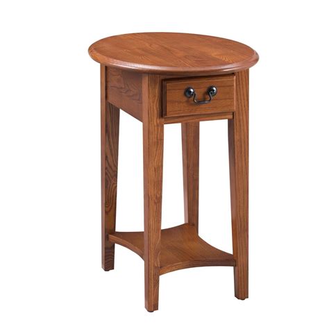 Leick Home Oval Side Table Medium Oak ǀ Furniture ǀ Todays Design House