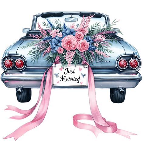 Net Getrouwd Auto Cartoon Trouwauto Net Getrouwd Cartoon Gekleurde