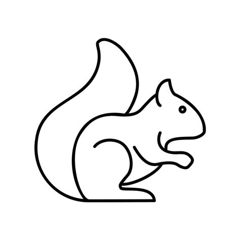 Squirrel Outline