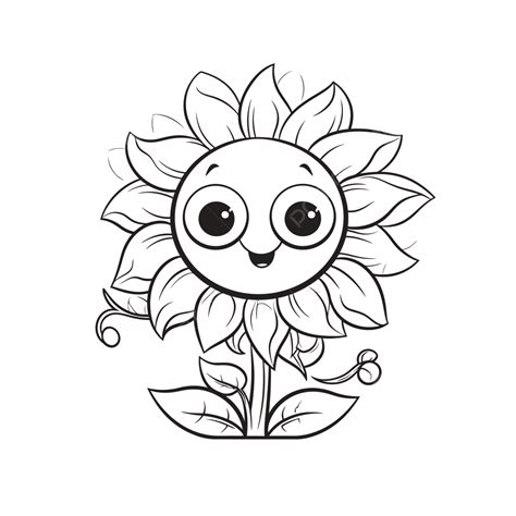 Contorno De Girasol Para Imprimir
