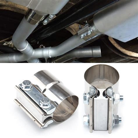 Colier Teava Esapament Llwl Otel Argintiu Emagro