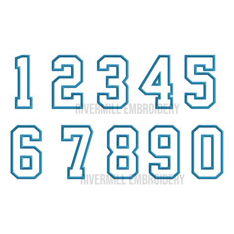 Varsity Applique W Top Stitch Machine Embroidery Alphabet Half Sizes