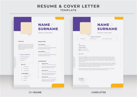 Resume And Cover Letter Template Graphic By Gentle Graphix · Creative