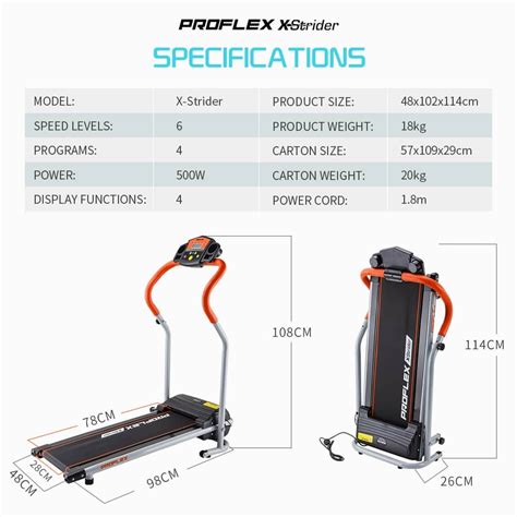 Proflex Electric Mini Walking Treadmill Compact Fitness Machine