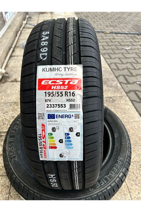 Kumho 195/55R16 HS52 87V KUMHO YAZLIK LASTİK 2023 TARİHLİ Fiyatı ...