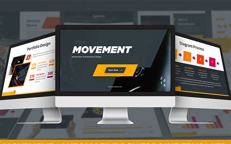 Movement Automotive PowerPoint Template TemplateMonster
