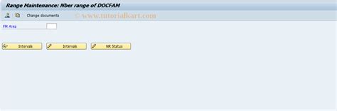FMEDFAMNR SAP Tcode FM Document Family Number Ranges