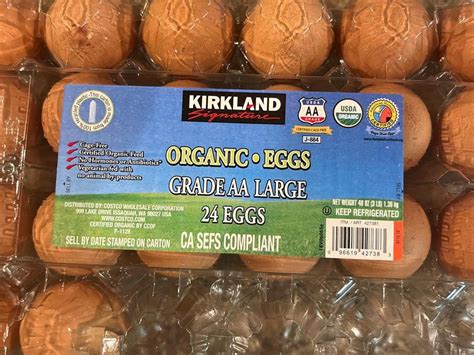 Kirkland Signature Organic Eggs Large Grade Aa Nutrition Facts Eat