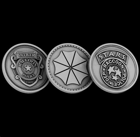 Archivo Stl Monedas De Residual Evil・modelo Imprimible En 3d Para