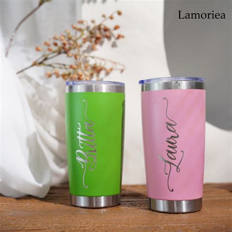 Personalized 20oz Tumbler Custom Name Travel Mug Laser Engraved