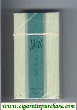 Max Menthol 120s Cigarettes Soft Box