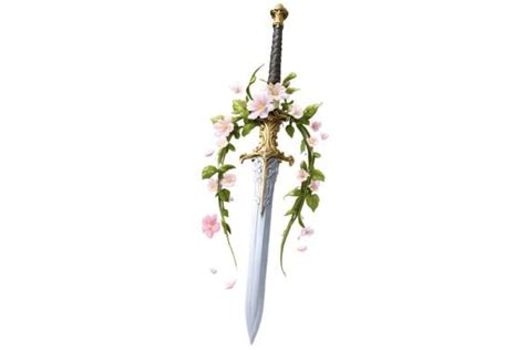 Floral Sword Png Graphic By Forhadx5 · Creative Fabrica
