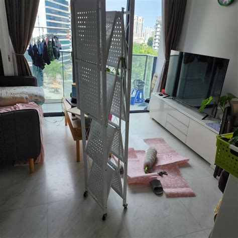 Foldable Storage Shelf With Rollers Furniture And Home Living Home Improvement And Organisation