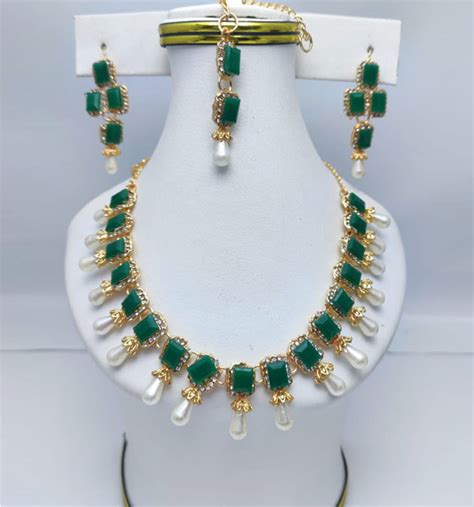 Zircon Stone Necklace Set With Earring Zv Online Shopping Price In Pakistan