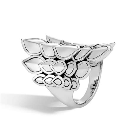 John Hardy Sterling Silver Naga Saddle Ring