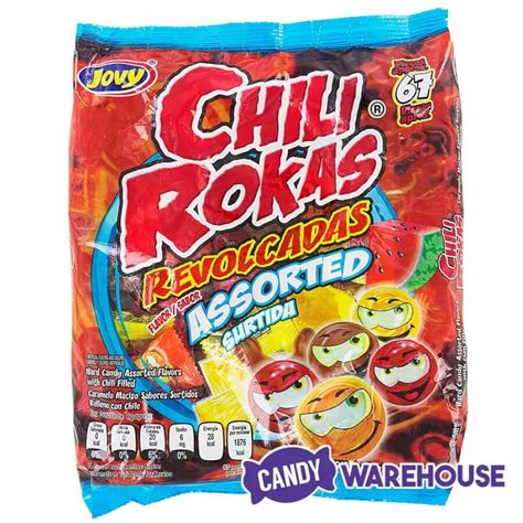 Jovy Chili Rokas Revolcadas Hard Candy Assorted 65 Piece Bag Candy