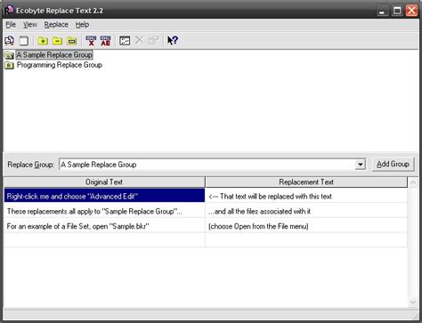 Replace Text 22 By Ecobyte