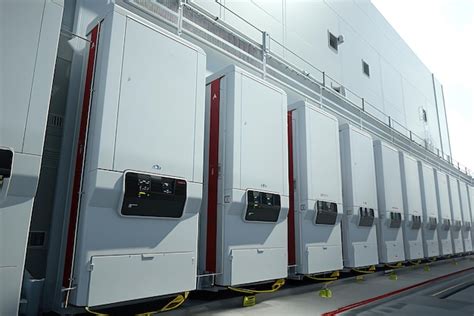 Um sistema de baterias em escala de rede soluções modernas de armazenamento de energia que