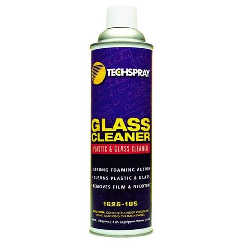 Techspray Foam Glass And Surface Cleaner 18 Oz White Unscented