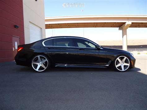 2016 Bmw 750i Xdrive With 22x9 32 Blaque Diamond Bd 15 And 265 30r22
