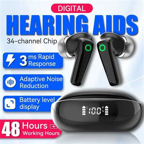 Rechargeable Bluetooth Ite Hearing Aids For Seniors With Smart App Enabled Call Shopee Philippines