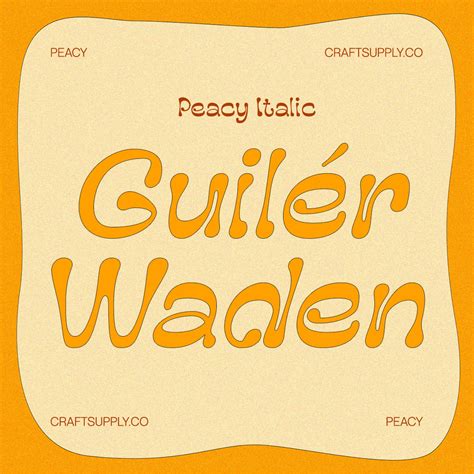 Peacy Psychedelic Font By Craft Supply Co