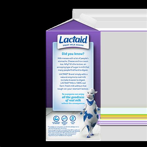 Lactaid® Fat Free Lactose Free Milk Lactaid®