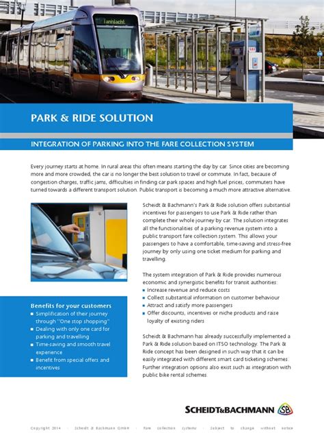 Flyer Park Ride Solution Pdf Public Transport Traffic Congestion